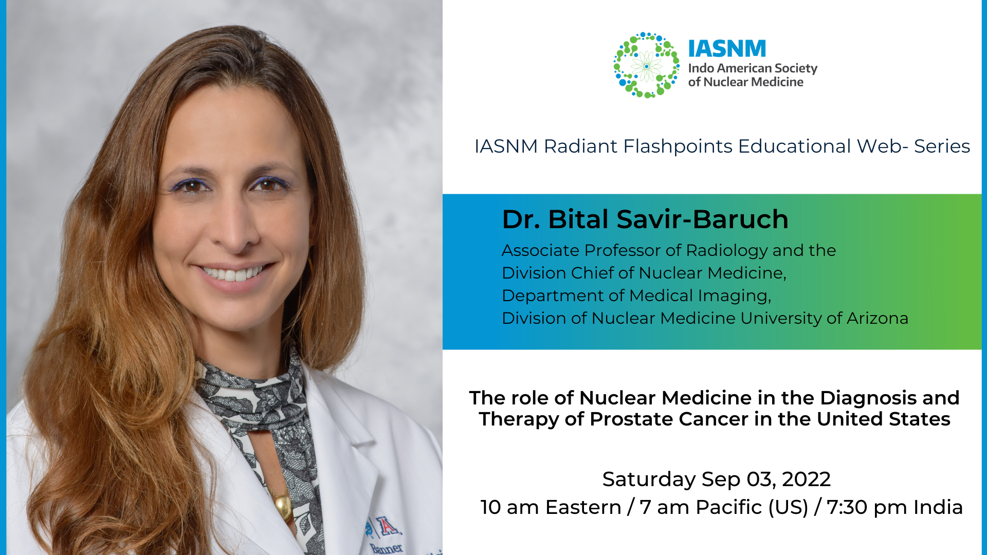 Dr Bital Savir Baruch: The Role of Nuclear Medicine in the Diagnosis and Therapy of Prostate ...