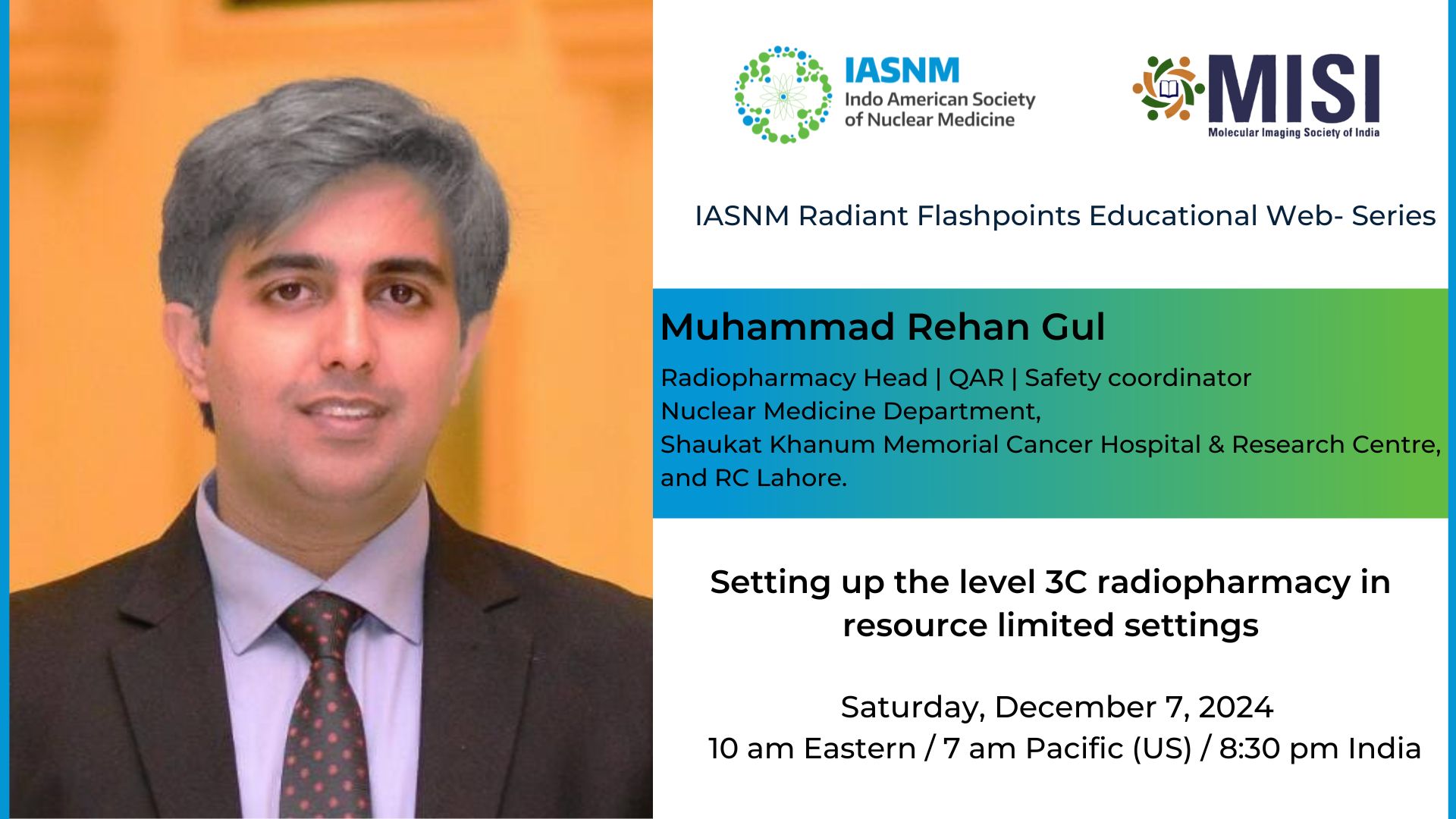 Setting up the level 3C radiopharmacy in resource limited settings & regulatory requirements – IASNM